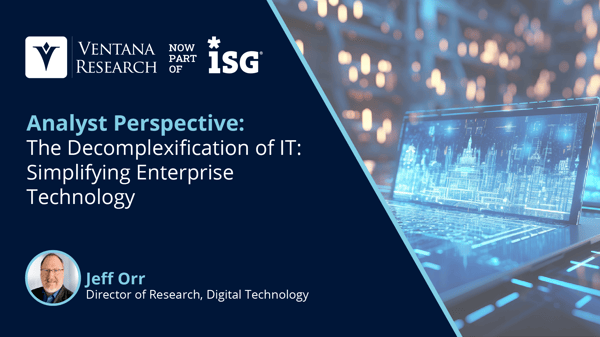 ISG Software Research Analyst Perspectives