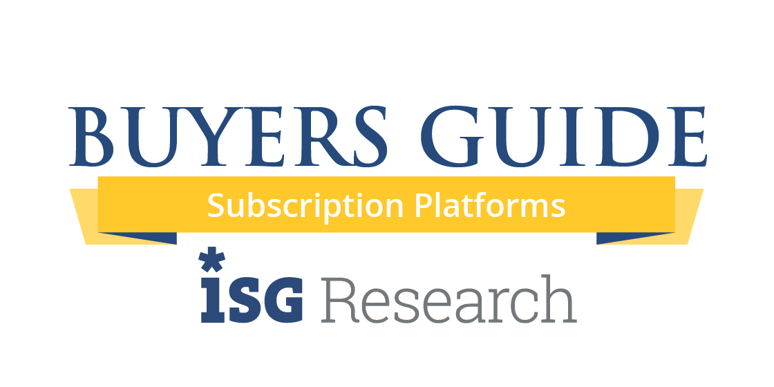 ISG Buyers Guide for Subscription Platforms in 2025 Classifies and ...